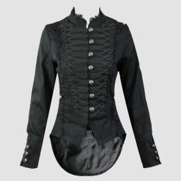 Women's Gothic Military Style Tailcoat Jacket | Dark Gothics