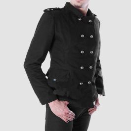 Men Military Style Wool Gothic Jacket - Dark Gothics